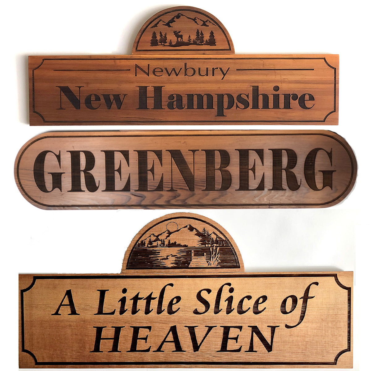 Custom CEDAR SIGNS – God & Country Workshop