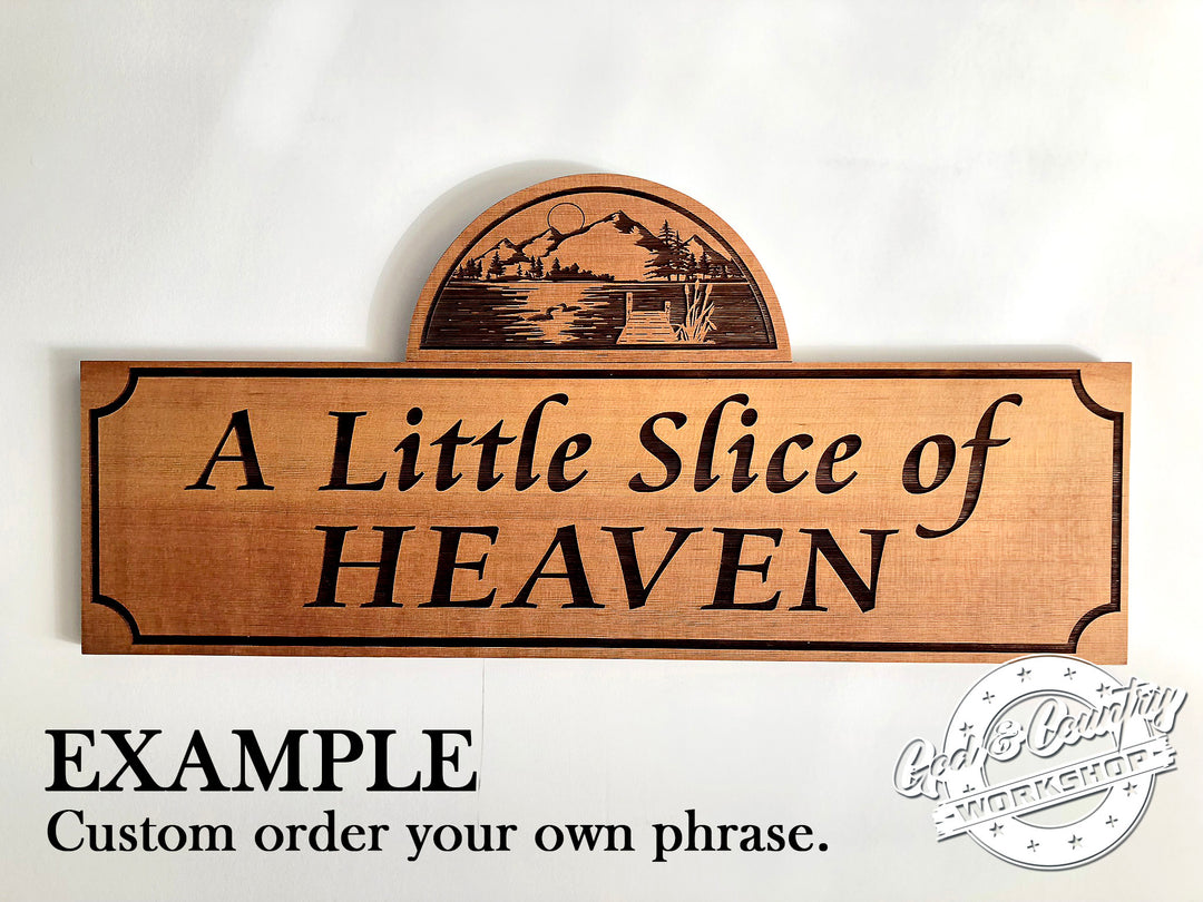 Custom CEDAR SIGNS – God & Country Workshop